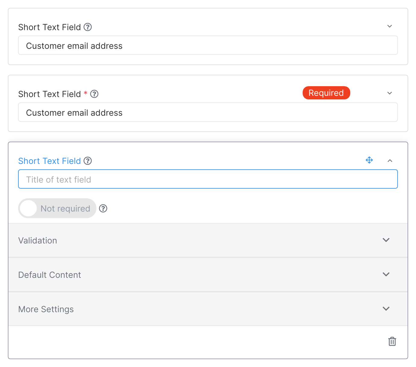Tallyfy Pro · Types of form fields