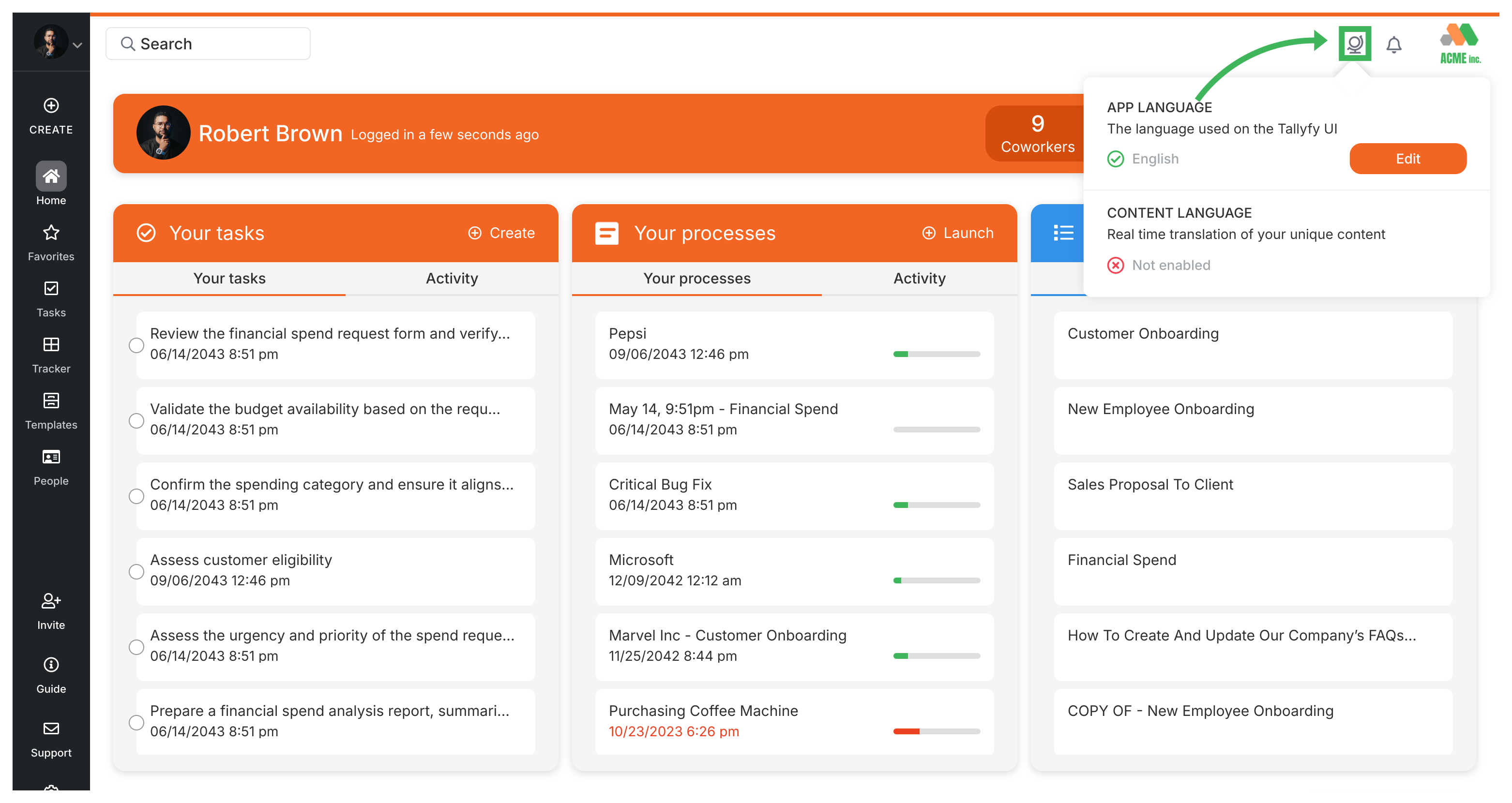 Navigate Tallyfy · Tallyfy Pro