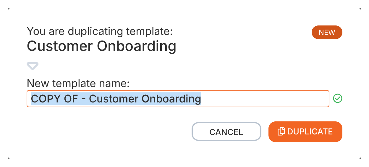 Duplicate a template | Tallyfy Pro