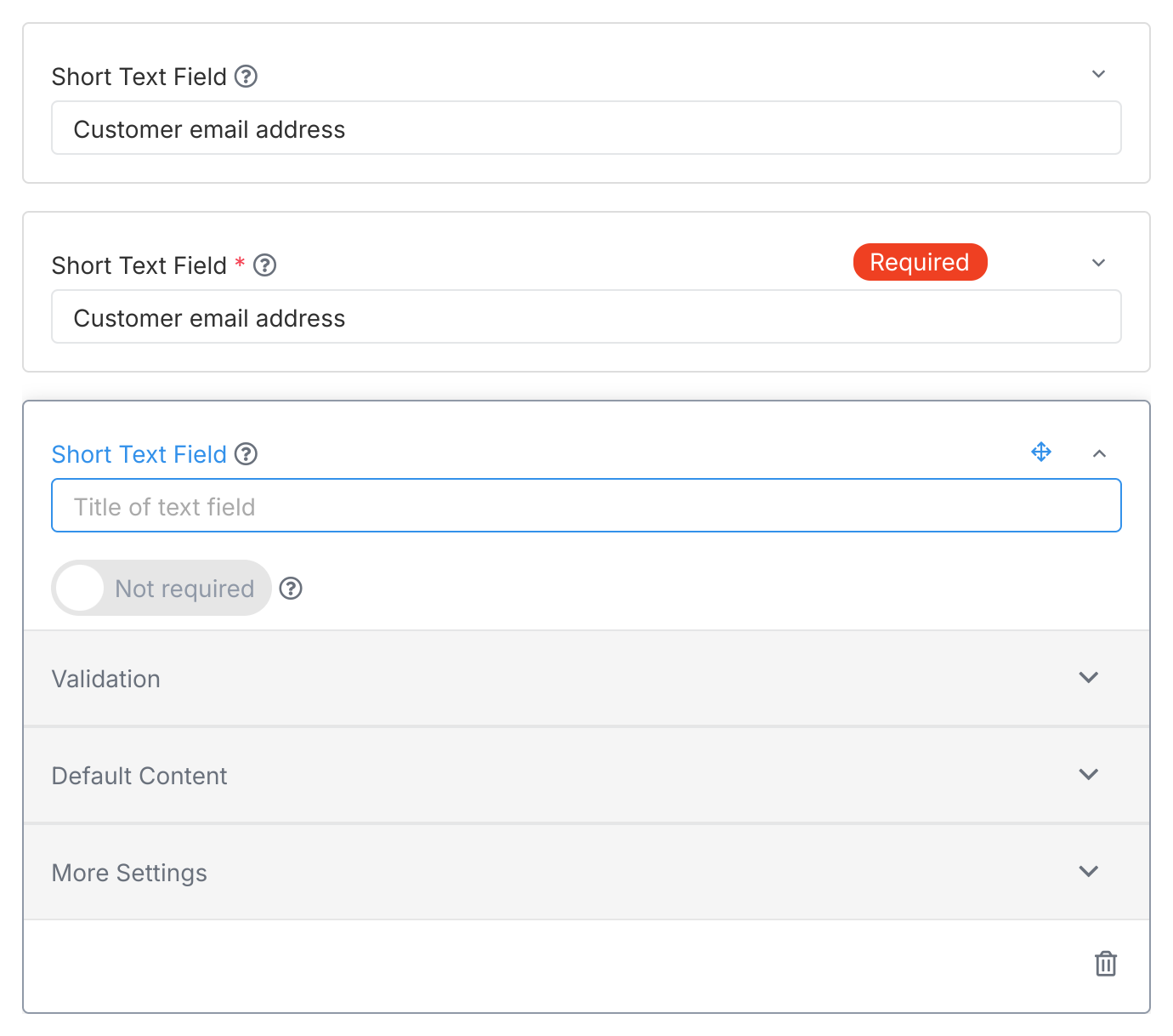Types of form fields · Tallyfy Pro