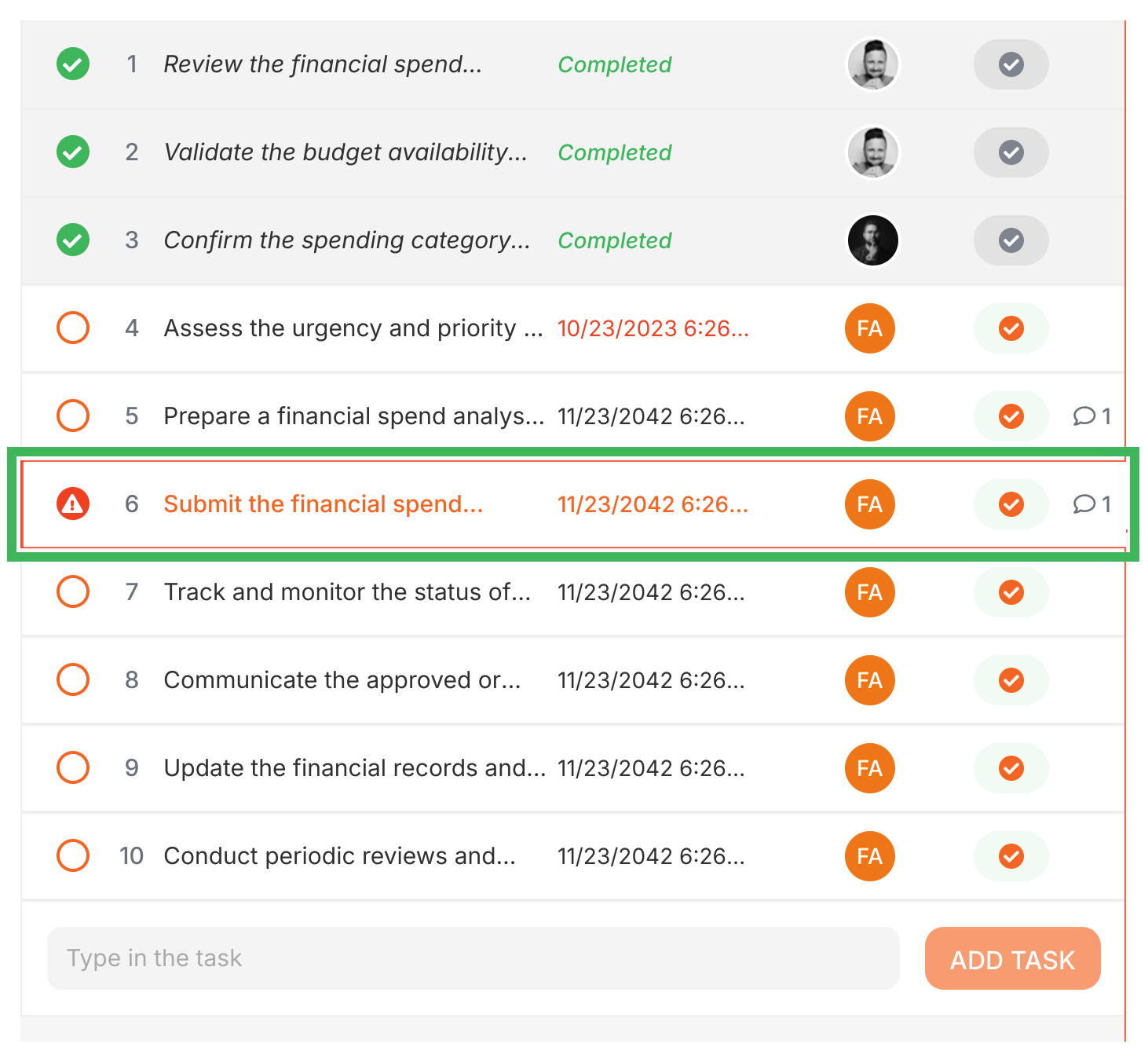 Report blockers and improvement feedback · Tallyfy Pro